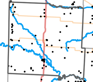 Bates County Missouri Map